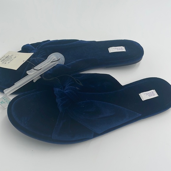 stars above | Shoes | Stars Above Navy Blue Velvet Slippers | Poshmark